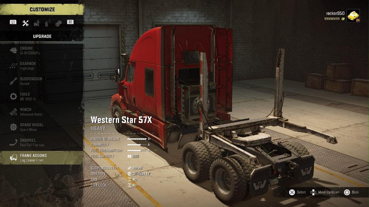 Snowrunner Western Star 57X New Wolf Pack testing grounds - YouTube