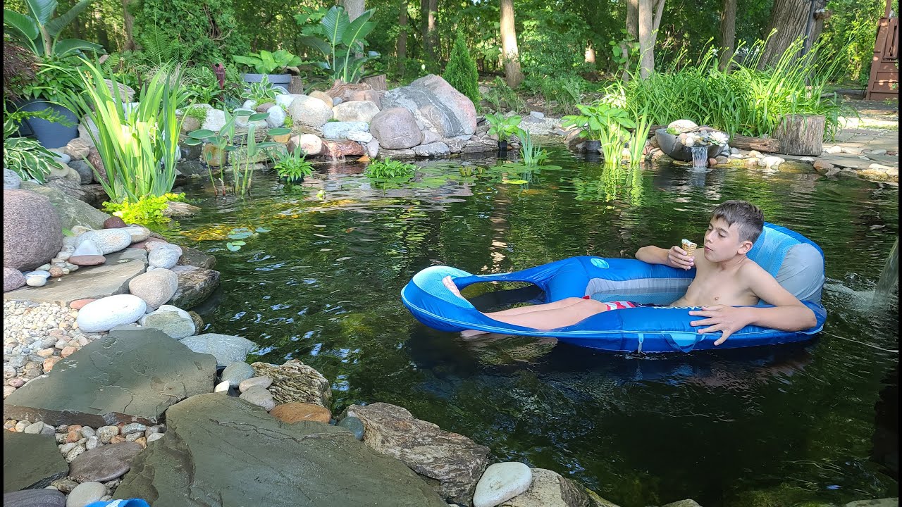 Best DIY Pond Filtration: intake bay, wetland filter & new waterfalls ...