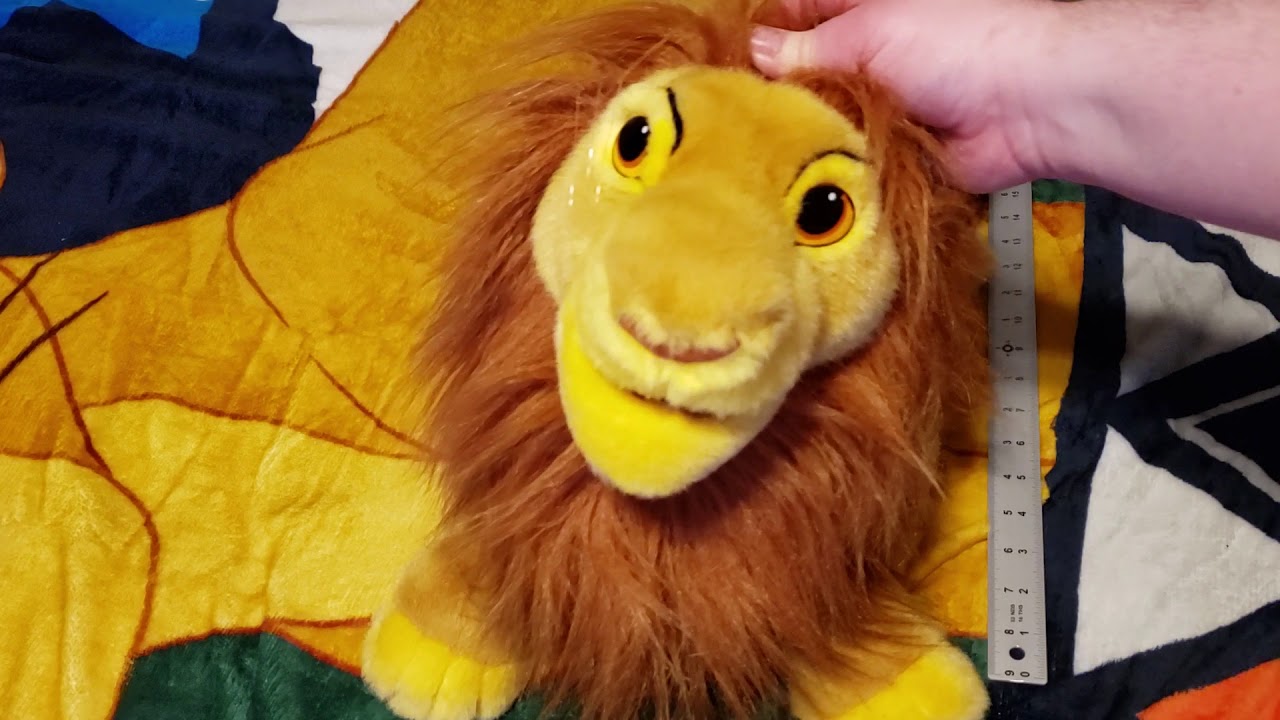 Plush Reviews #4: The Lion King 1994 Puppet Adult Simba 32" Plush - YouTube
