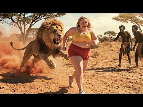 Life Millions of Years Ago | Trapped in the Stone Age! Modern Girl vs Five Lions | prehistoric story