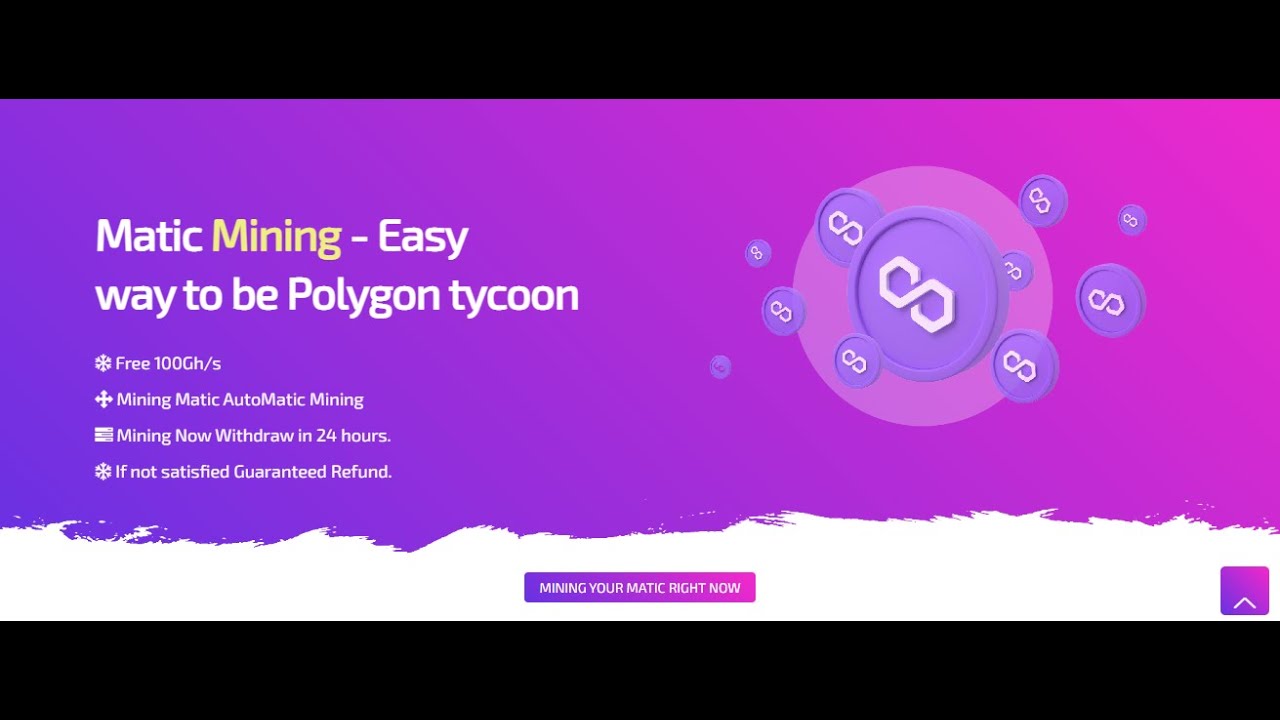 New Free Cloud Mining Website | Earn 100 Matic Without Investment ...