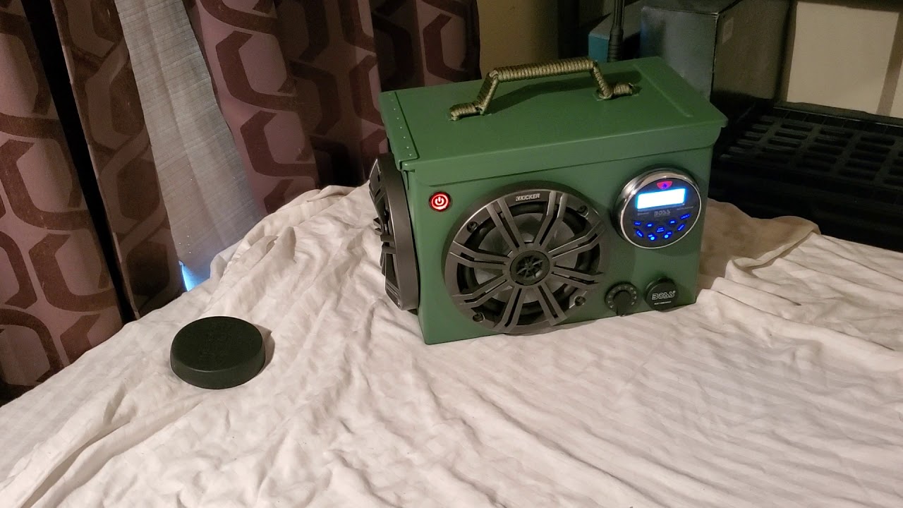 Ammo Box Speaker With Radio - YouTube
