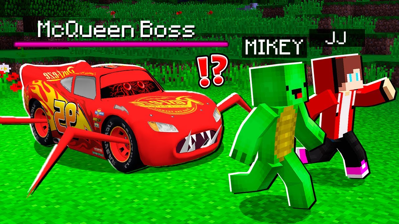 Why CREEPY MCQUEEN BOSS ATTACK JJ and Mikey - Minecraft Maizen - YouTube