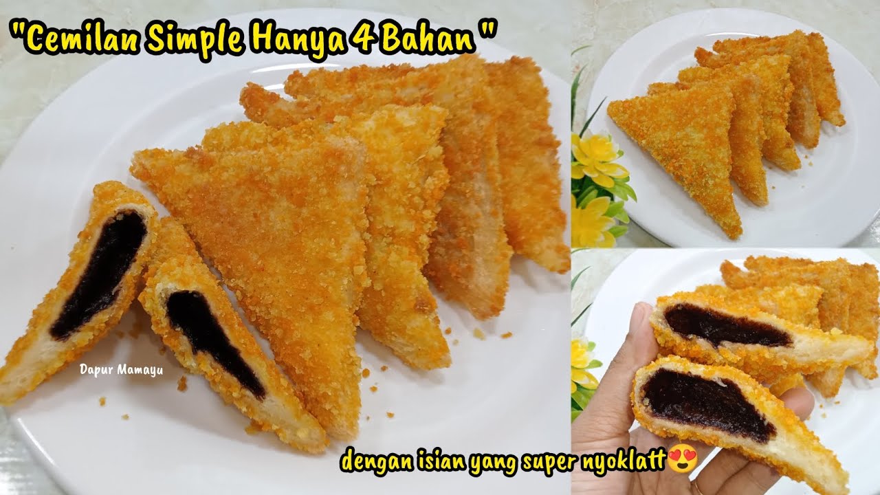 CEMILAN SIMPLE HANYA 4 BAHAN | CRISPY DI LUAR NYOKLATT DI DALAM😍 - YouTube