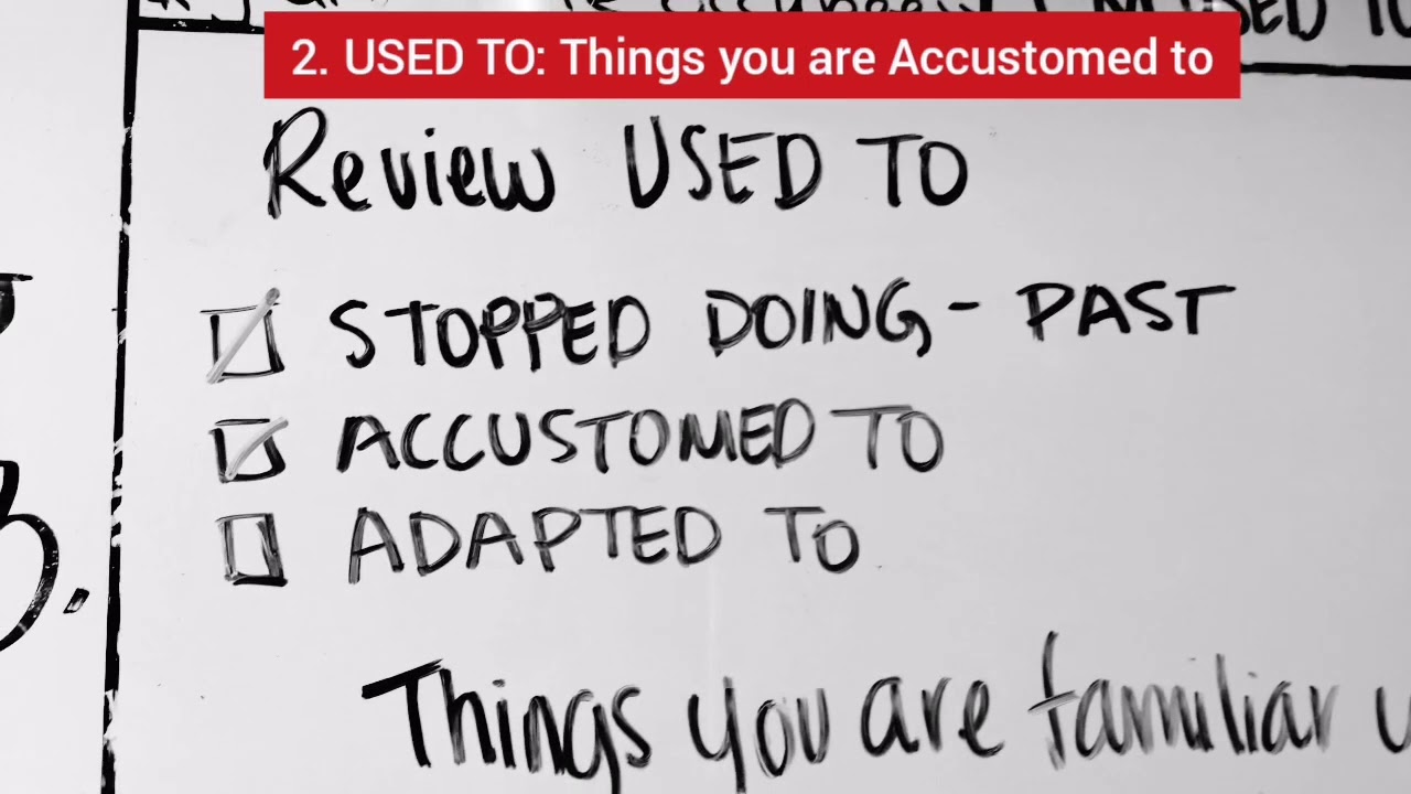 USED TO for Things you are Accustomed To - YouTube