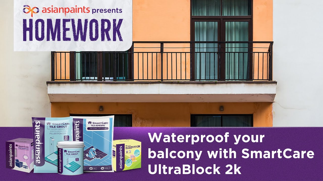 Balcony Waterproofing with SmartCare Ultra Block 2k | Homework by Asian ...