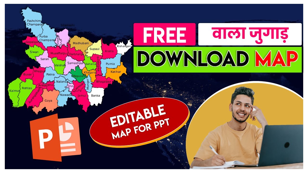 FREE Editable Map for Educational Video || How to download free ...
