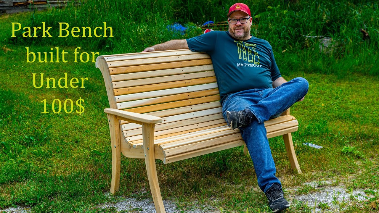 Built this park bench for under 100$ in just one weekend - YouTube