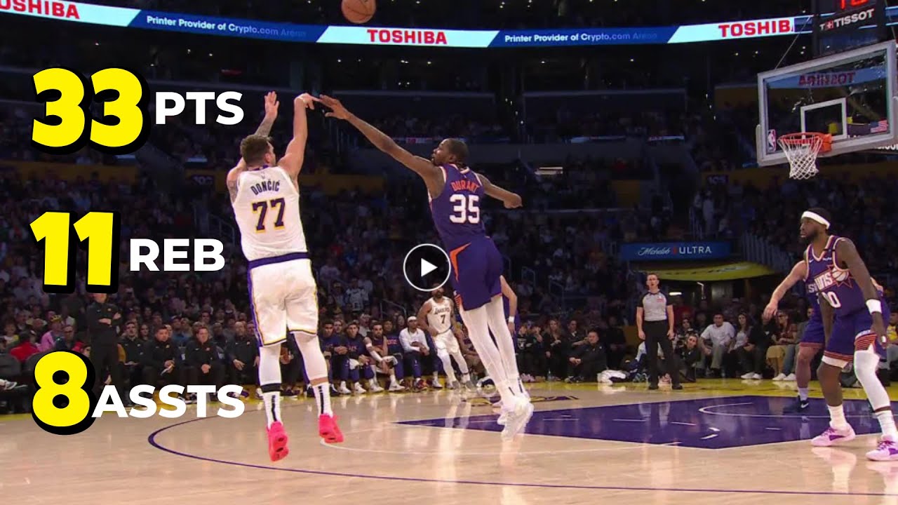 Luka Dončić DOMINATES Suns! 🔥 33-Point Masterclass vs. KD & Phoenix! 😱 ...