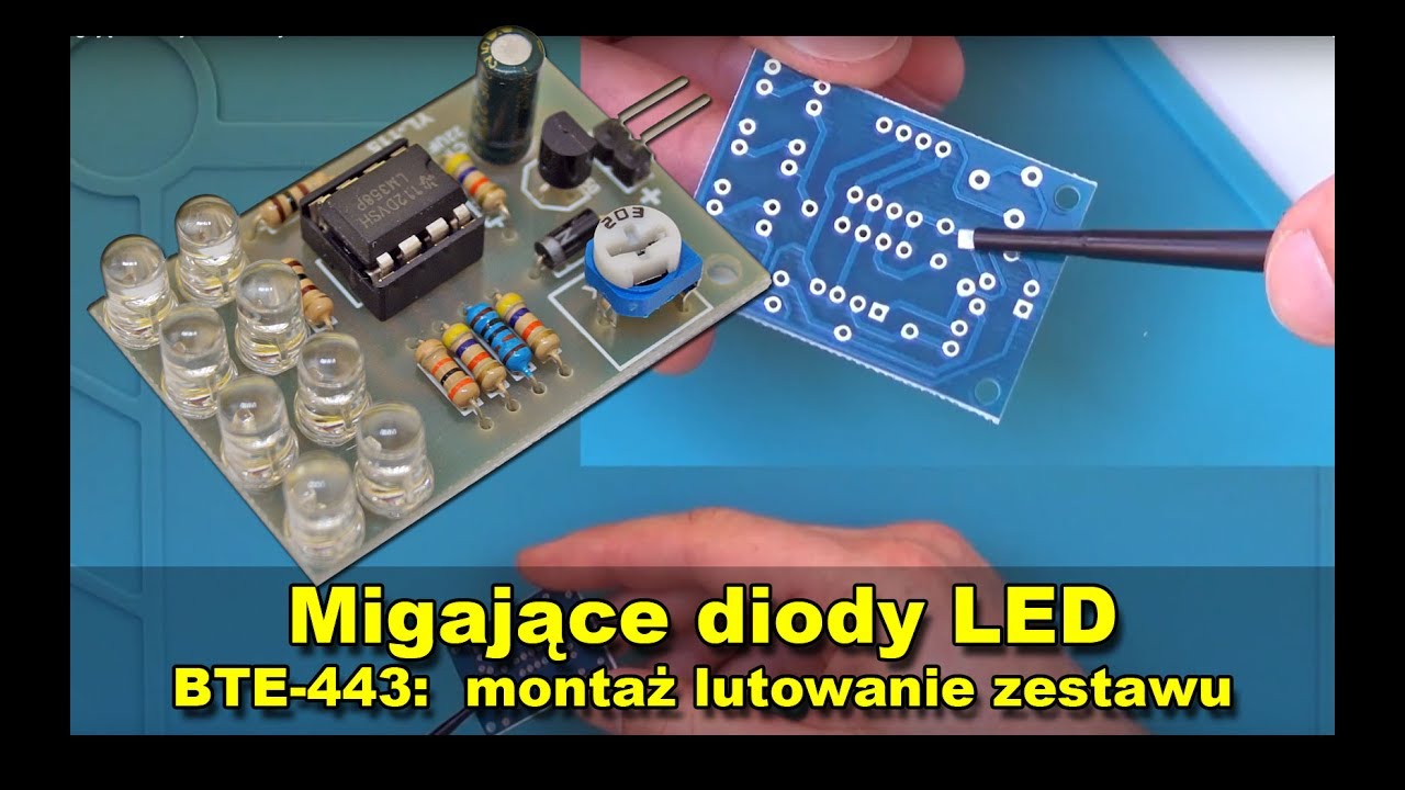 Migające diody LED kit diy zestaw do samodzielnego montażu - YouTube