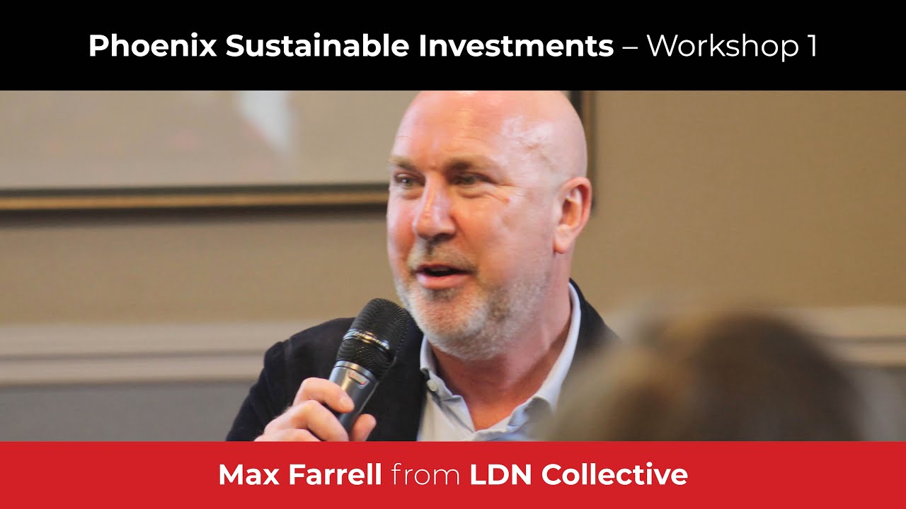 Max Farrell from LDN Collective speaking at the Phoenix Sustainable ...
