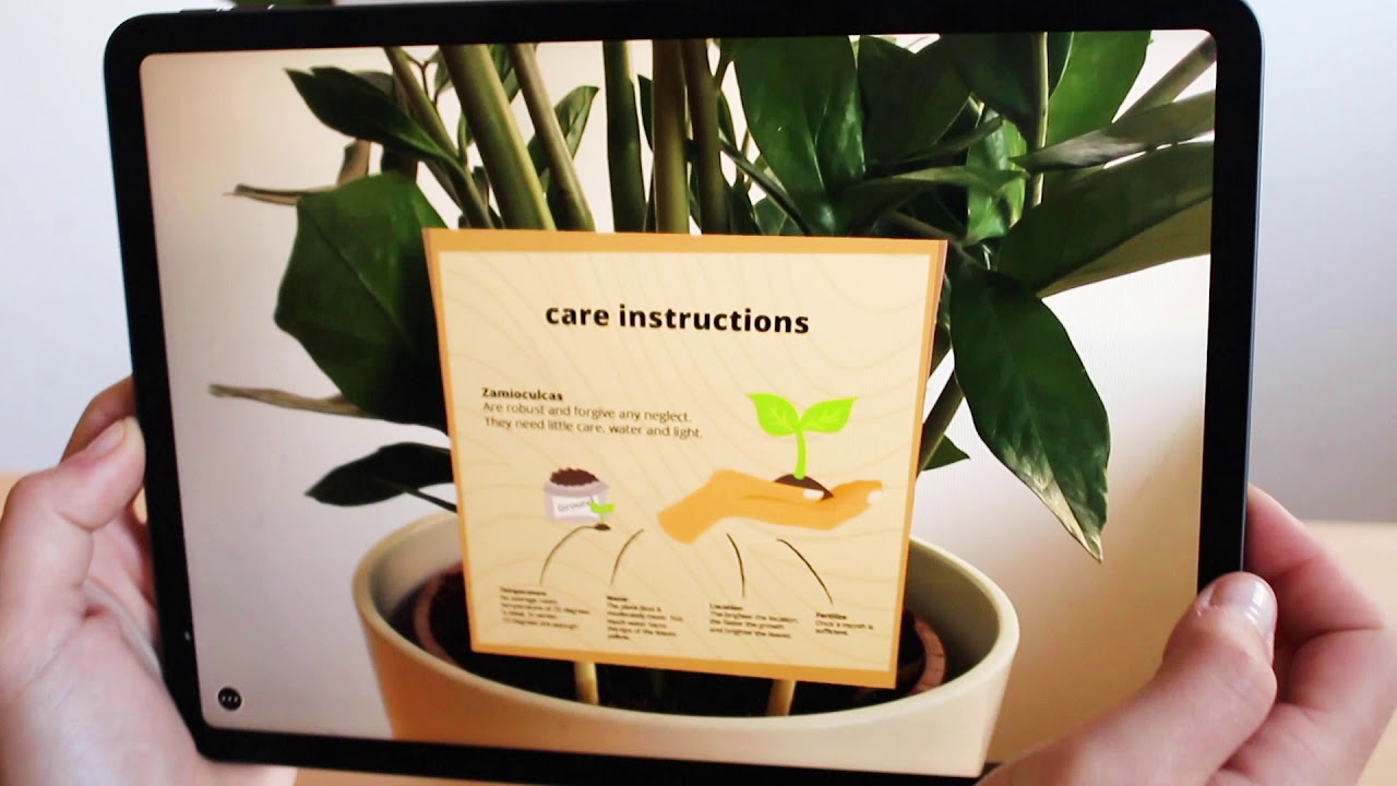 visionar Augmented Reality – Care instructions for a plant - YouTube
