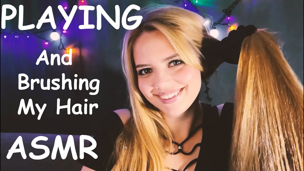 Asmr Brushing Hair In Gloves Close Up Kissesyou Will Fall Asleep With This Tingle Sounds