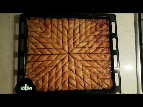 DİKDÖRTGEN TEPSİ BAKLAVA KESİMİ NASIL YAPILIR?