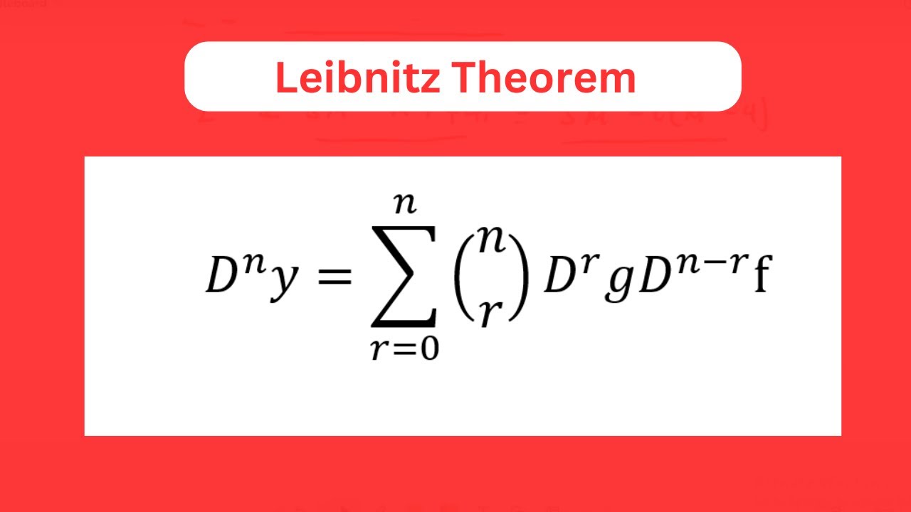 Leibnitz theorem with solved examples - YouTube