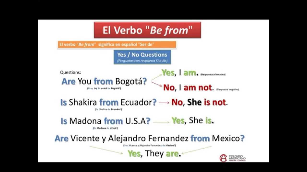 Questions with where and be from - YouTube