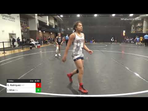 112 Lbs Consolation - Eliza Rodriguez, Victory Wrestling-Central WA Vs Isabelle Silva, Silver Stat