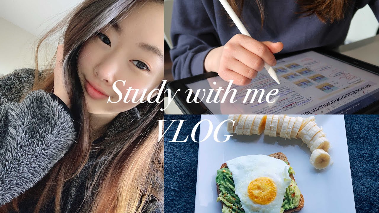 STUDY WITH ME during Quarantine l Online Lectures, What I Eat, Nursing ...