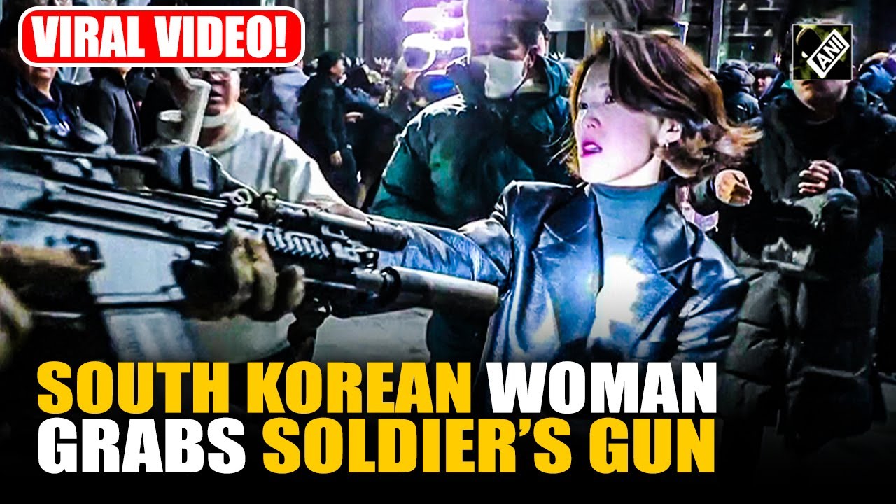 Brave South Korean woman grabbed soldier's gun during martial law goes ...