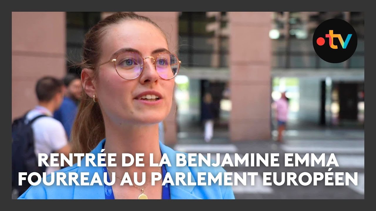 Premiers pas de la députée Emma Fourreau au Parlement européen - YouTube
