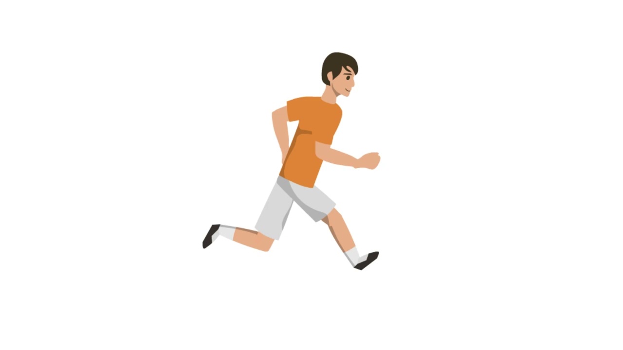 Running boy Lottie JSON animation - YouTube