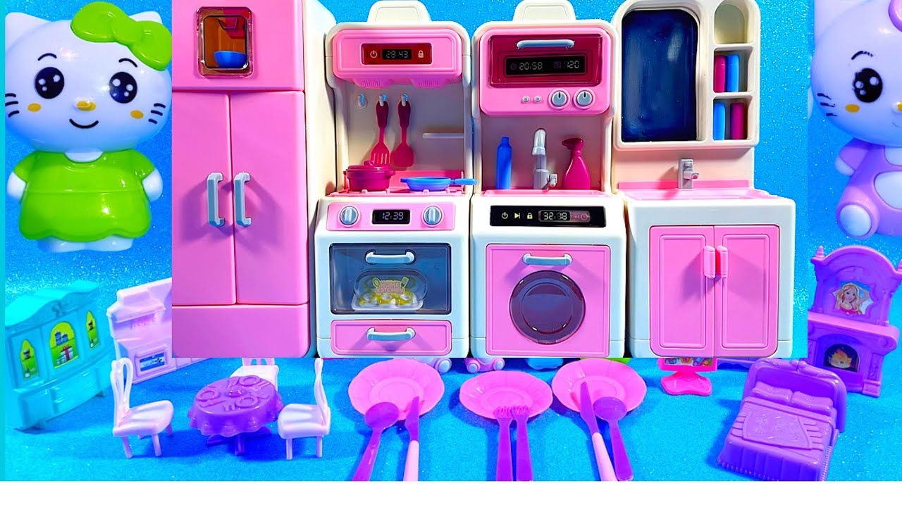 13 minutes satisfying with unboxing.hello kitty mini kitchen, cooking ...