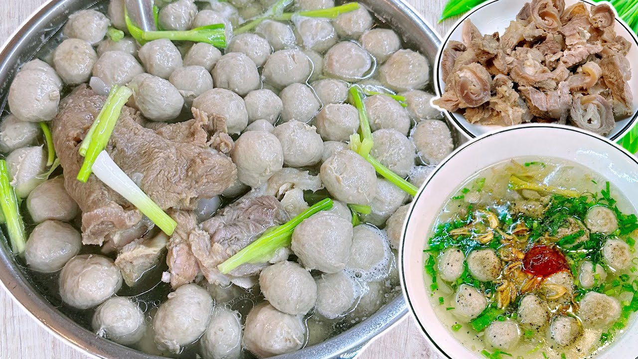 How to cook: BUN BO VIEN GAN | Beef balls noodles soup Vietnamese is ...