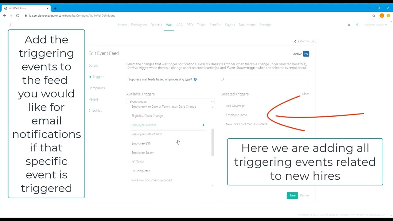 Employee Navigator Training - Setting up Wall feeds - YouTube