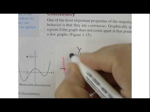Precalculus 1.2 Functions and Their Properties - Continuity - YouTube