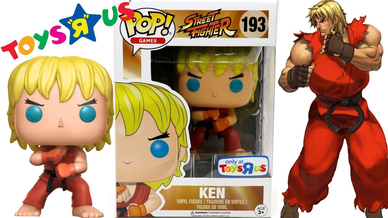 Funko Pop Games Street Fighter KEN 193 EXCLUSIVO DE Toys R Us - YouTube