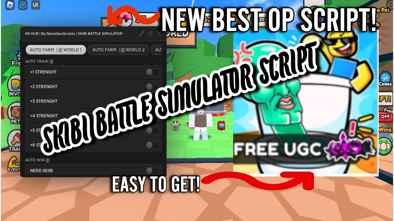 SKIBI BATTLE SIMULATOR SCRIPT - BEST AUTO FARM OP! - YouTube