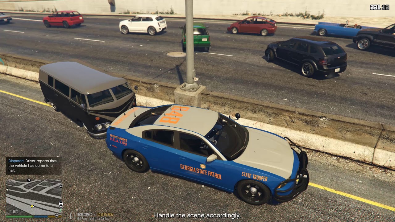 GTA 5: LSPDFR GSP Stolen Car Chase - YouTube