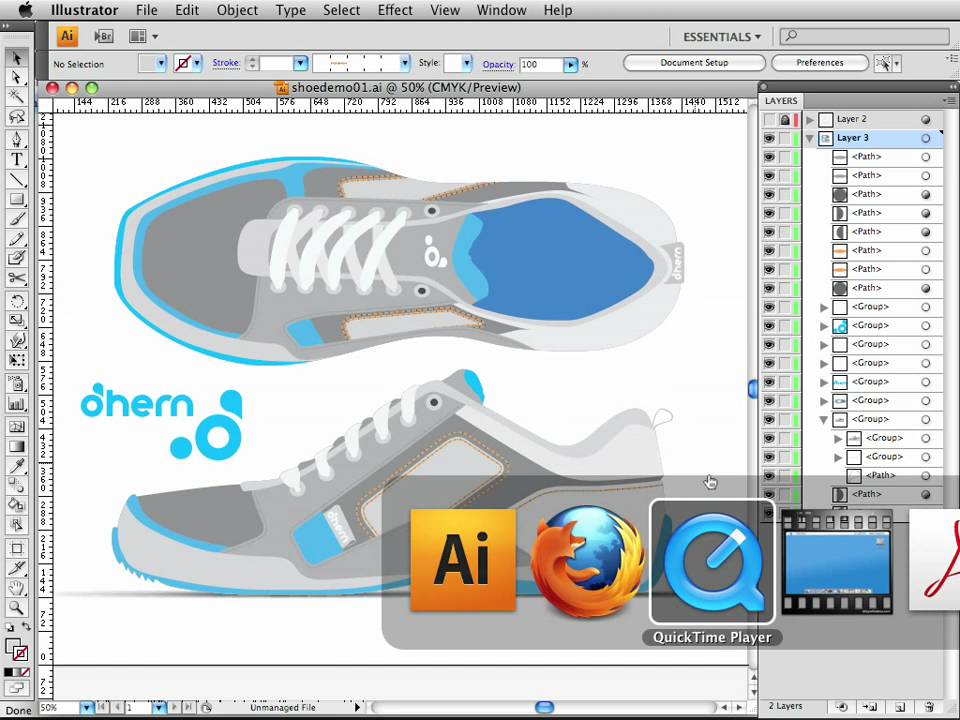 2D Shoe Rendering in AI and PS, part 05 - YouTube