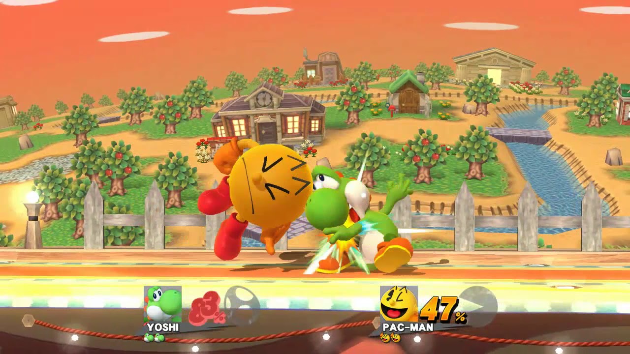 Yoshi vs Pac-man - YouTube