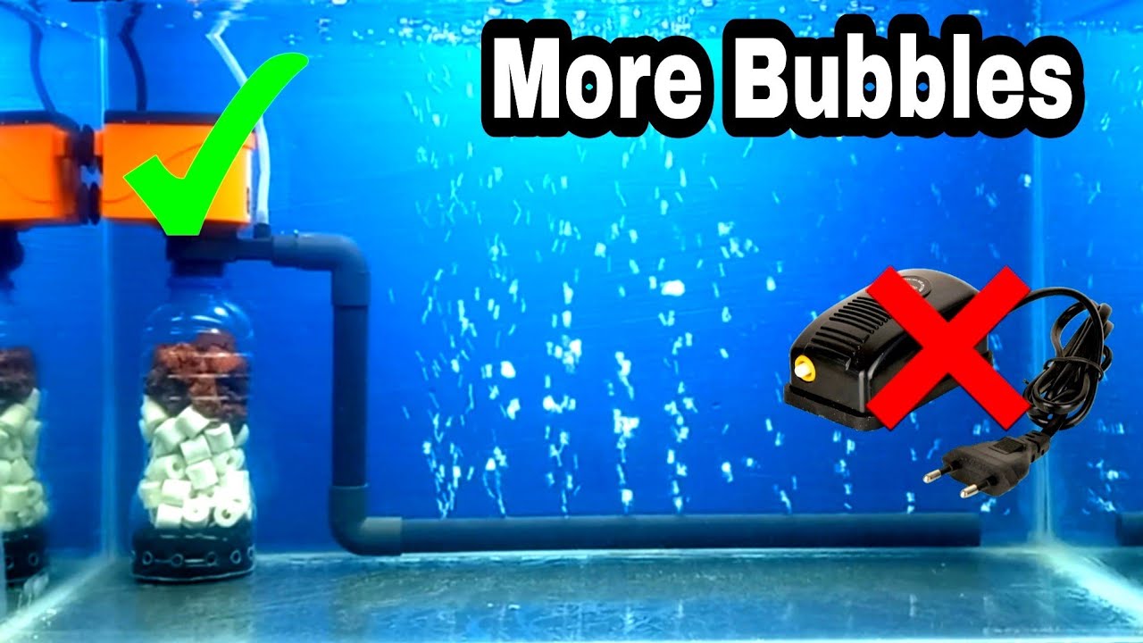 DIY Aquarium air stone | DIY Aquarium air bubbles without air pump - YouTube