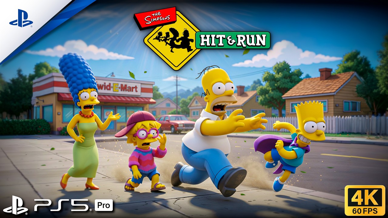 The Simpsons Hit & Run - PS5™ Gameplay [4K 60FPS] - YouTube