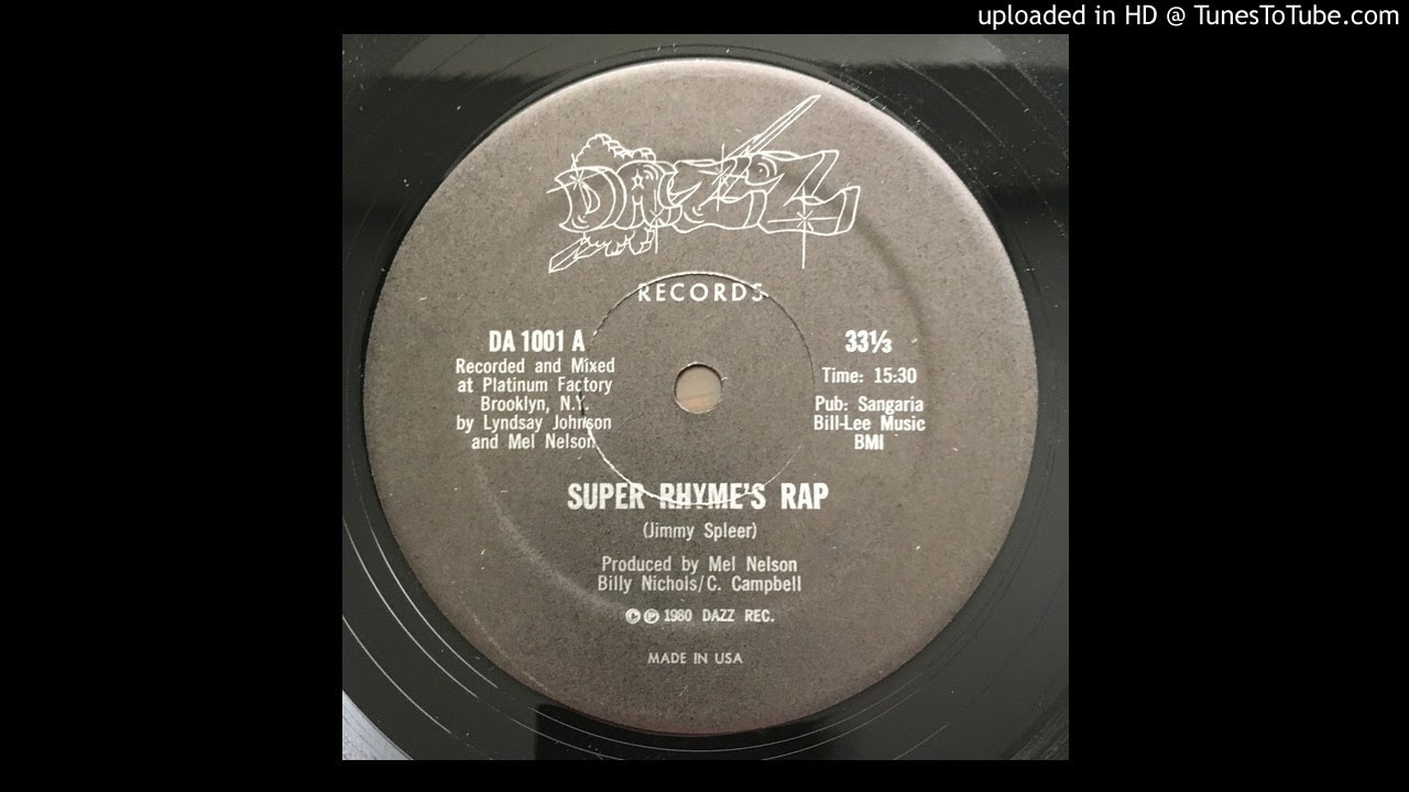 Jimmy Spleer (Jimmy Spicer) - Super Rhyme's Rap (Original 12" Version ...