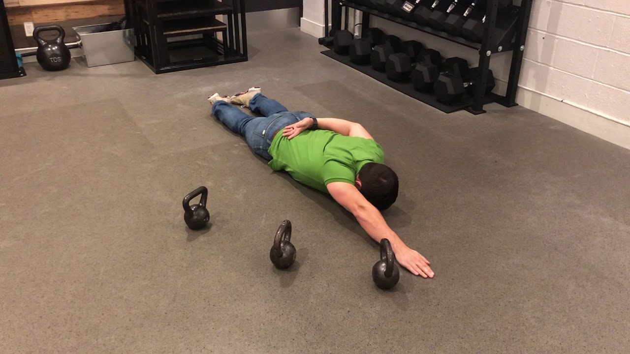 Prone shoulder hurdles - YouTube