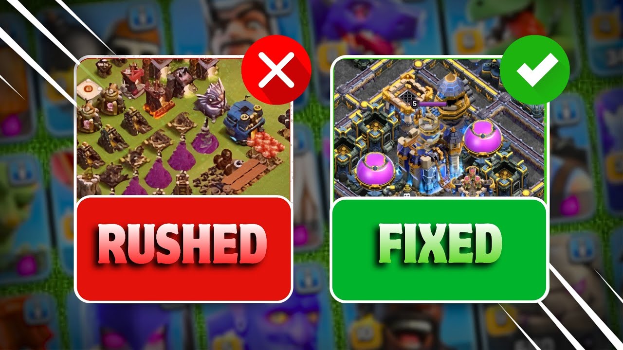 Only 3 Tips That Will Fix Your Rushed Base in 2026 / Clash of Clans ...