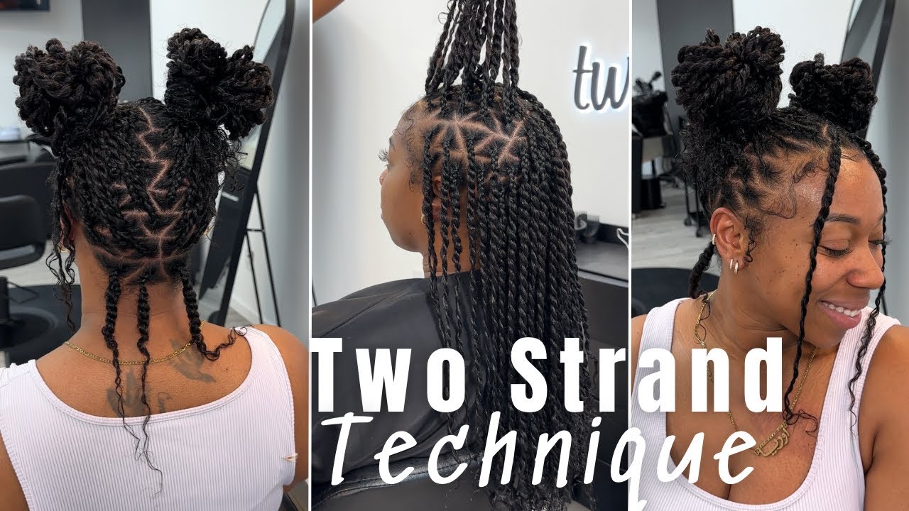 Learn our two strand twists technique! - YouTube