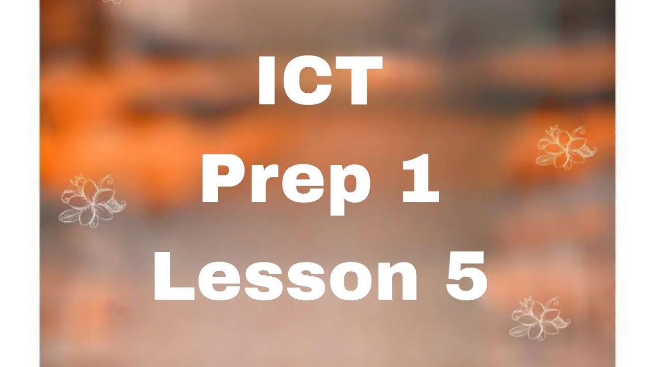 ICT - Prep 1 - Term 1 - Lesson 5:Email - YouTube
