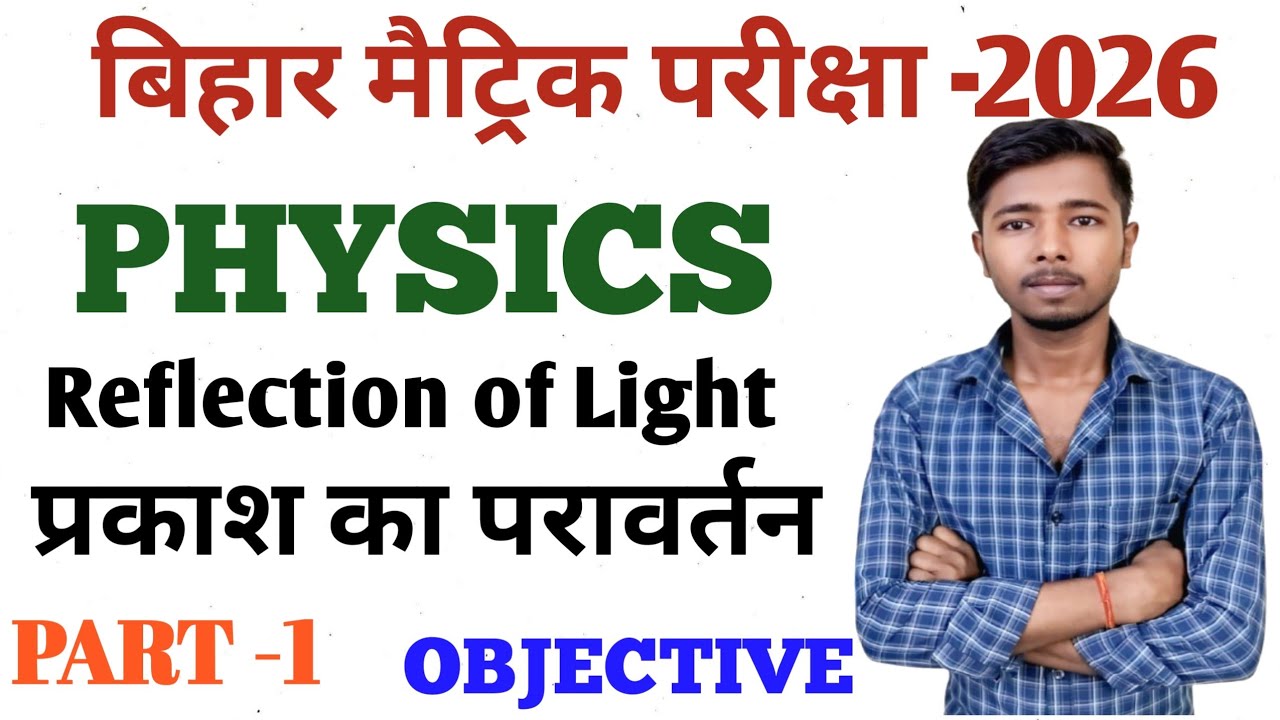 Reflection of Light class 10 physics chapter 1 most important objective ...