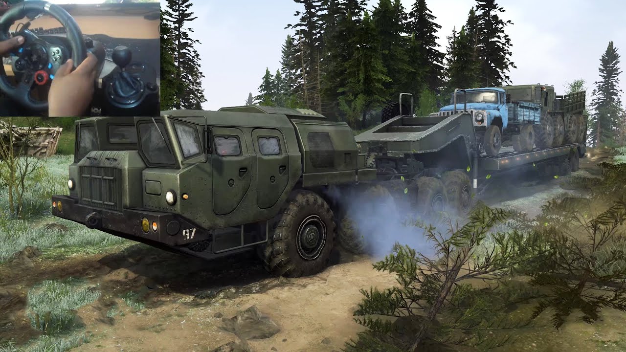 Maz 7310 loads Zil 130 and Maz 535 MudRunner Volcano Map 4K60 Logitech ...