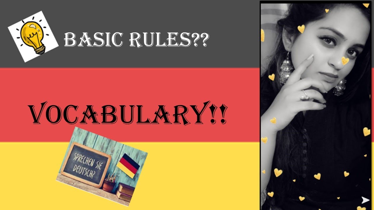 GERMAN BASIC RULE & VOCABULARY!!! - YouTube