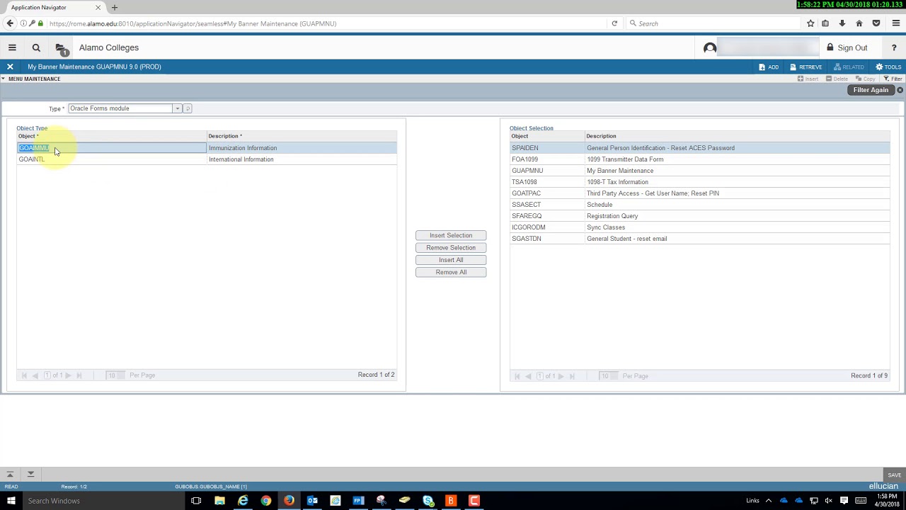 Banner 9 My Banner - Create Shortcuts to commonly used forms - YouTube