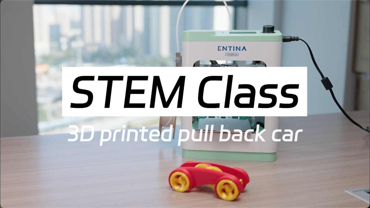 3D-Printed Pull Back Car | STEM Project for Kids - YouTube