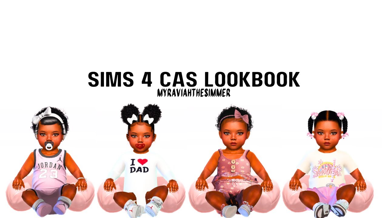 Sims 4 Infant CAS Urban Lookbook Part 1 | Girls | CC Links - YouTube