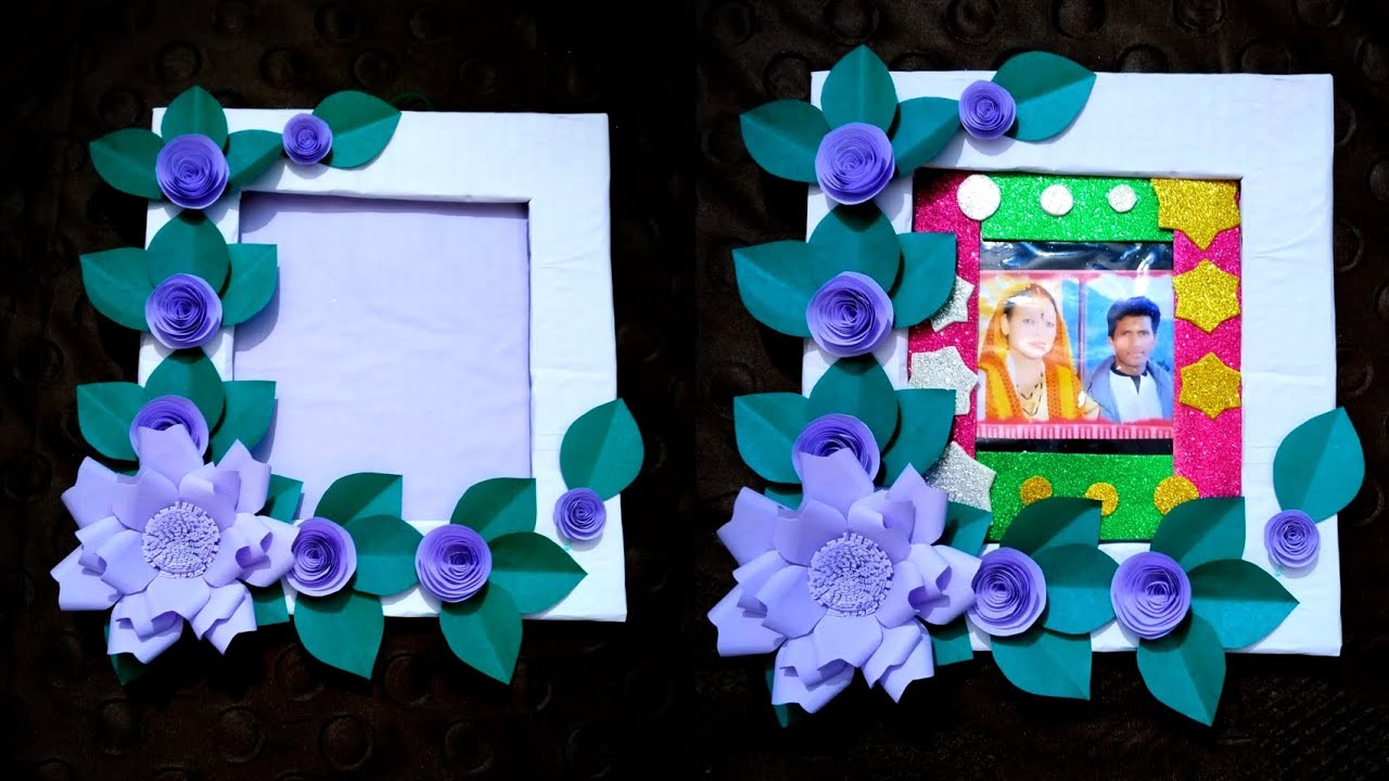How to make Photo Frame / Easy Photo Frame/Photo Frame making ideas ...