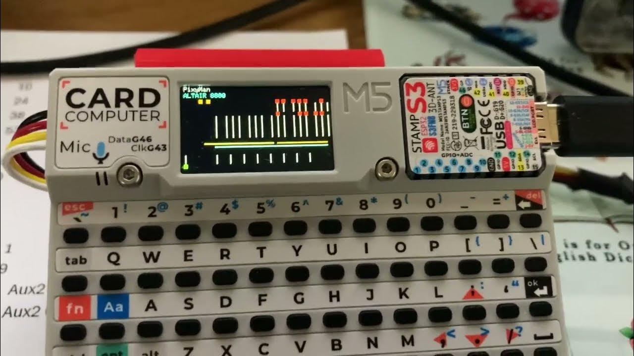 M5 Cardputer - Altair 8800 - Booting up into CP/M 2.2 - YouTube