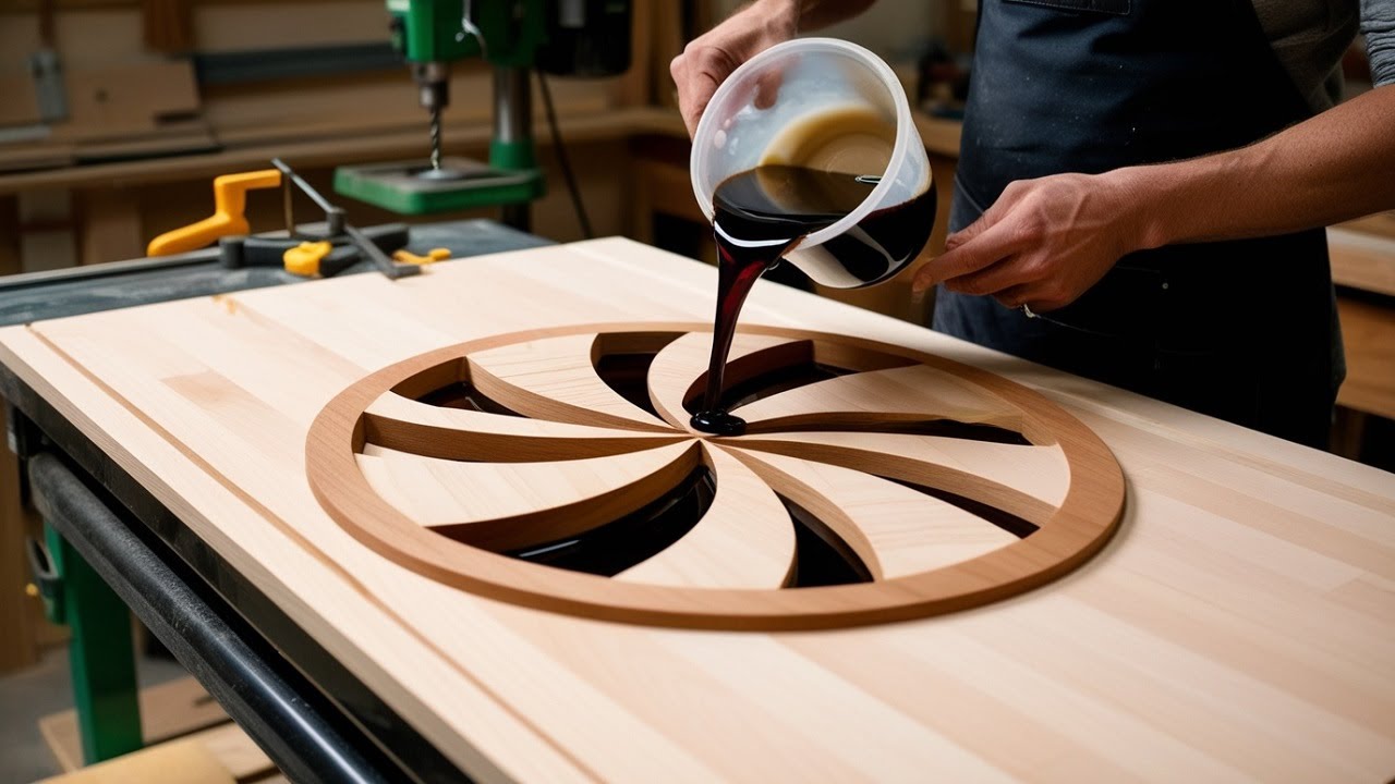 Unique Epoxy Resin Inlay Table - Amazing Woodworking Idea & Design ...